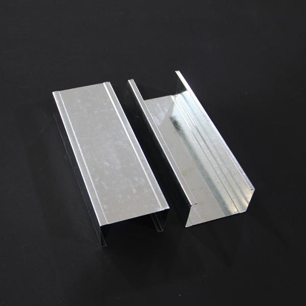 Quality Galvanized Steel Metal Drywall Studs Light Gauge Metal Framing Channel For Partition Wall System for sale