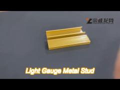 modern galvanized light gauge steel studs & tracks 70mm/90mm/100mm metal ceiling track for drywall