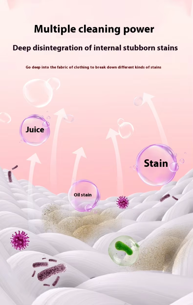 Four-cavity laundry detergent pods packaging