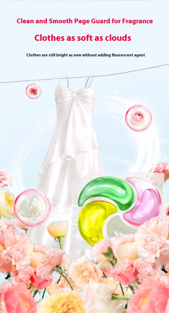 Bulk packaging of customized color laundry pods