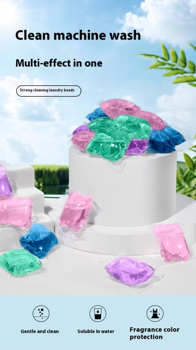 Single cavity laundry pod product display