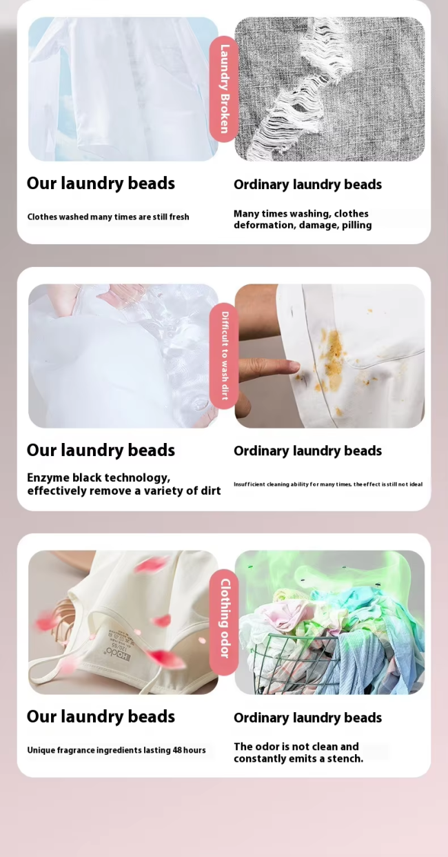 Colorful laundry detergent capsules