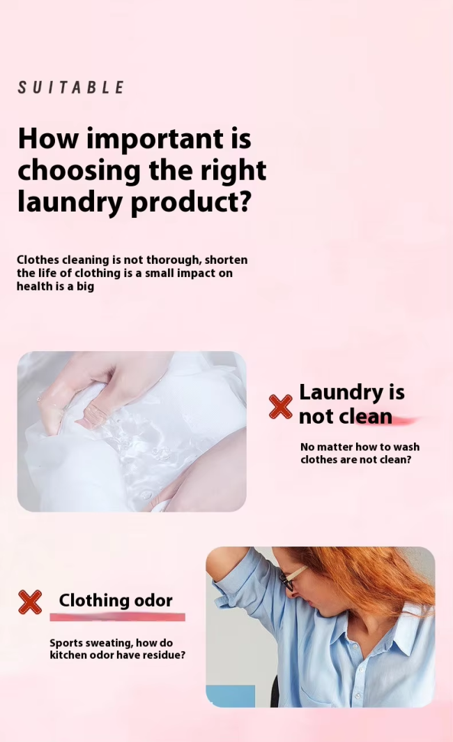 Laundry detergent pods in various colors
