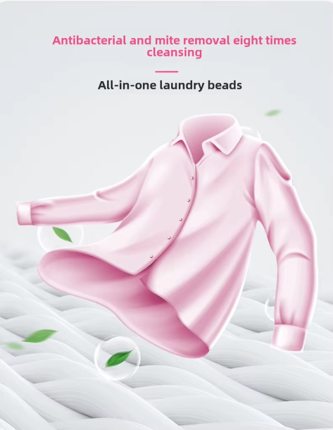 Close-up of floral fragrance laundry pods