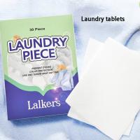 China Bio Washing Machine Detergent Sheets White Laundry Sheets Eco Friendly for sale