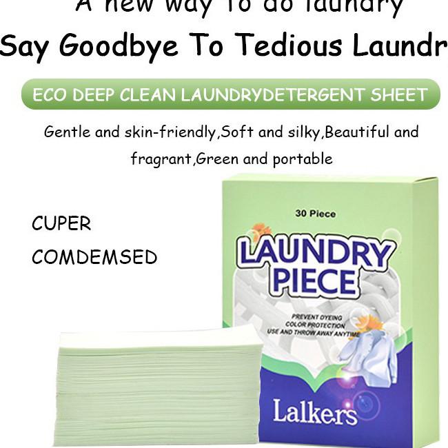 Laundry sheets in use with clothing