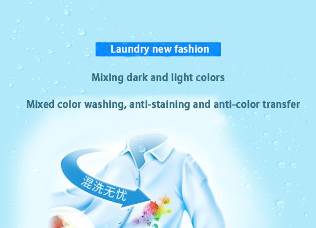Color absorbing laundry sheets packaging and product display