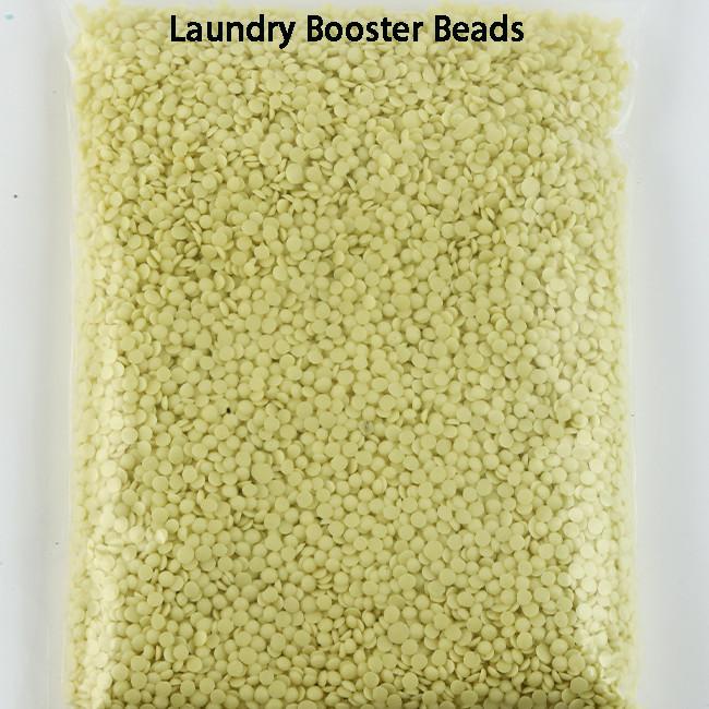 Sustainable laundry scent beads in packaging