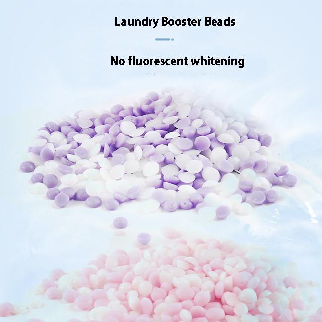 Laundry beads in use with clothing