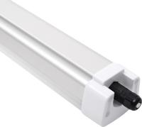 China DLC TUV CE 60W LED Tri Proof Light IP66 Linear Batten 1200mm 7800LM for sale