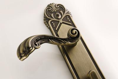China Residencial Mortise Lockset / Mortise Style Lock Spray Alluvia Gold à venda