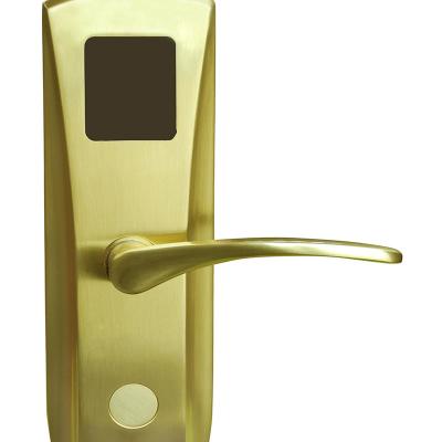 China Brushed Nickel Digital Electronic Card Lock / Electronics Door Lock For Hotel Room for sale