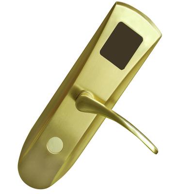 China Brushed Nickel Digital Electronic Card Lock / Electronics Door Lock For Hotel Room for sale