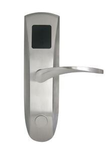 China Brushed Nickel Digital Electronic Card Lock / Electronics Door Lock For Hotel Room for sale