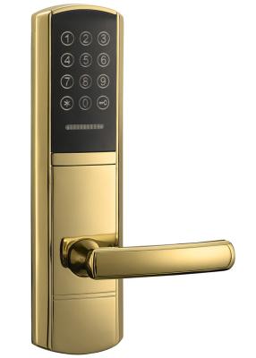 Cina PVD oro Serratura elettronica per porte sbloccata con password o Emid Card in vendita