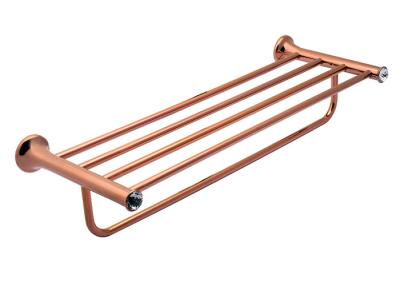 China Modern Design Bathroom Accessory Towel Shelf  Zinc Alloy and Crystal for sale