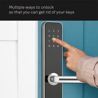 China Combination Smart Door Lock Remote Control For Front Door Silver/Black Optional for sale