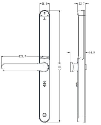 China Bluetooth vingerafdruk Passcode Deur slot Waterdicht Hof Met Gateway Control Te koop