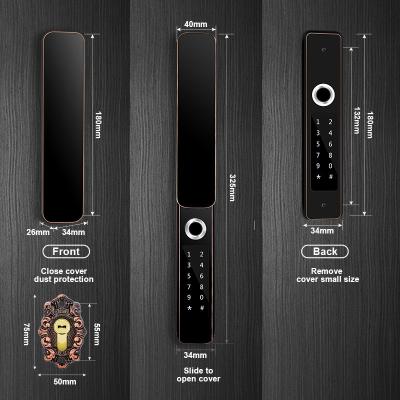 China Área exterior do pátio Código de impressão digital Wifi Fechadura de porta impermeável IP68 liga de alumínio à venda