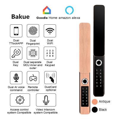 China Área exterior do pátio Código de impressão digital Wifi Fechadura de porta impermeável IP68 liga de alumínio à venda