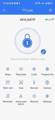 Κίνα Βίντεο Cat Eye Palm Vein / Face Unlocking Wifi Smart Lock Αλουμίνιο IP65 προς πώληση