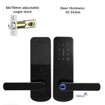China Smart Digital Door Lock with 60min Fireproof WiFi eKey APP Remote Control and 4pcs AA Alkaline Battery for sale