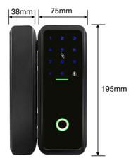 Cina RoHS Smart Bluetooth Blocco impronte digitali per porta di vetro in vendita
