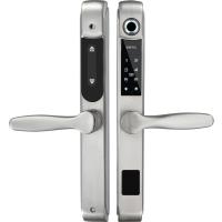 중국 AAA 배터리 전동 알루미늄 프레임 스마트 지문 문 잠금 판매용