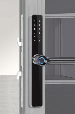 China IP65 Antifreeze Frame Alumínio impressão digital porta de vidro Smart Lock à venda