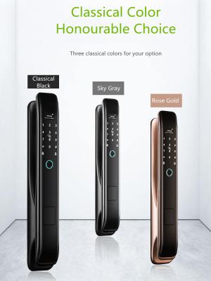 中国 4200MAH リチウムバッテリー 自動アラーム 指紋ドアロック クラシックブラック 販売のため