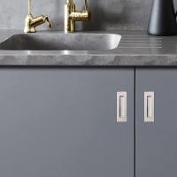 China Electroplated SS304 Recessed Barn Door pull handle for sale