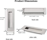 China Electroplated SS304 Recessed Barn Door pull handle for sale