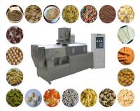 China SS Slanty Snack Bar Dual Screw Extruder Puffed Corn Snack Making Machine for sale