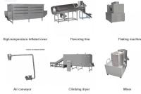 China Extrusion Press Corn Flakes Production Line / Cornflakes Making Machine for sale