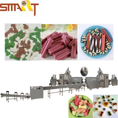 Cina Doppio espulsore della gomma da masticare della macchina dell'ossequio dell'animale domestico dello spuntino di colore in vendita