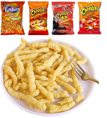 China Linha de processamento parafuso dobro de Cheetos NikNaks da máquina da frigideira de Kurkure à venda
