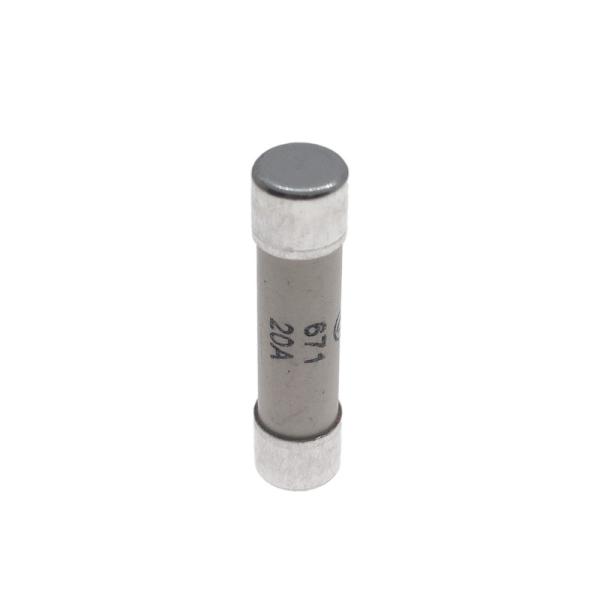 Lien de fusible de Tube en céramique à soufflage lent de cartouche de 6x25mm 20A 75V avec le capuchon plaqué argent de cuivre