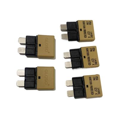 China Auto Reset Circuit Breaker Thermal Circuit Protector E37 5A 14Vdc T1 Low Profile ATO ATC Standard Fuse For Winch Boat for sale