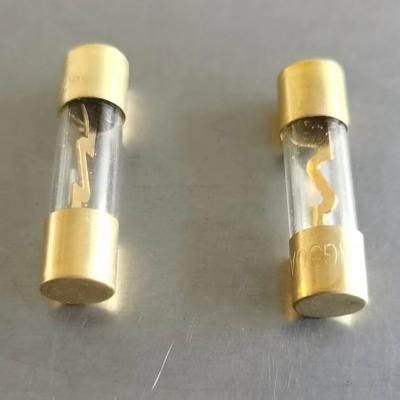 China 5AG AGU Gold Plated Glass Tube Fuse 10x38mm 10A 15A 20A 25A 30A 35A 40A 50A 60A 70A 80A 100A For Automotive Audio Stereo for sale