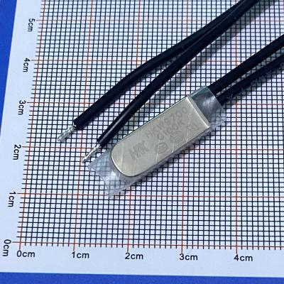 China Metal Housed NO Normally Open Bimetal Thermostat Temperature Switch 100C 212F 5A 250V Motor Thermal Protector KSD9700 for sale