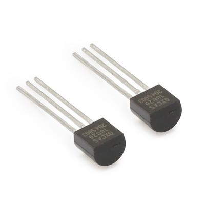 중국 3 핀 온도 센서 DS18B20 프로그래밍 해상도 1- 와이어 디지털 온도 측정기 GXCAS18B20 9-12비트 TO-92 판매용