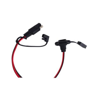 China E-Bike Electric Scooter Solar Battery Charger Extension Quick Connect SAE Cable Power Connector Socket With Dust Cap for sale
