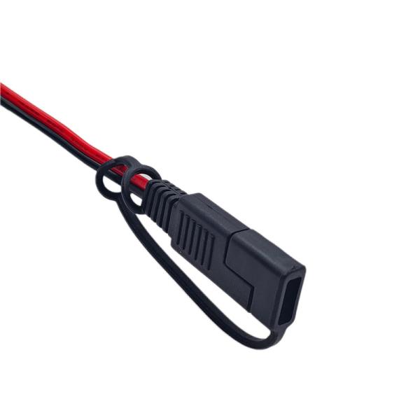 E-Bike Electric Scooter Solar Battery Charger Extension Quick Connect SAE Cable Power Connector Socket With Dust Cap