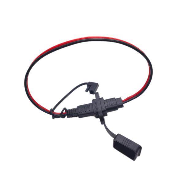 E-Bike Electric Scooter Solar Battery Charger Extension Quick Connect SAE Cable Power Connector Socket With Dust Cap
