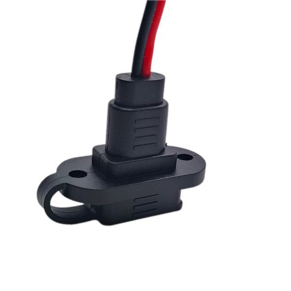 E-Bike Electric Scooter Solar Battery Charger Extension Quick Connect SAE Cable Power Connector Socket With Dust Cap
