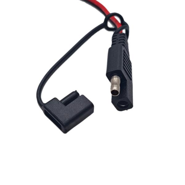 E-Bike Electric Scooter Solar Battery Charger Extension Quick Connect SAE Cable Power Connector Socket With Dust Cap