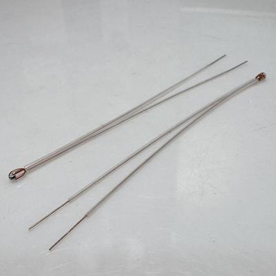 China Glass Encapsulated Bead Radial Ntc Thermistor 100KOhm 1% 3950 Temperature Sensor MF51-104F3950 With PTFE Tube for sale