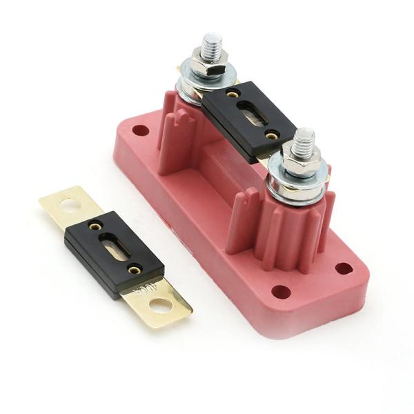 Piastra d'oro ANL Stud Mount Bolt Down Fuse 100A 125A 150A 200A 250A 300A 350A 400A 450A 500A Per l'automobile Marina Audio Video Auto