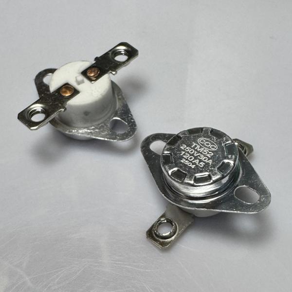 TM52 KSD Bimetal Thermostat 30A 250V 120C High Current Normal Closed Thermal Switch KSD302 For Steam Heater