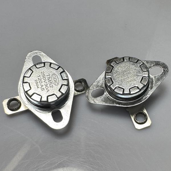 TM52 KSD Bimetal Thermostat 30A 250V 120C High Current Normal Closed Thermal Switch KSD302 For Steam Heater